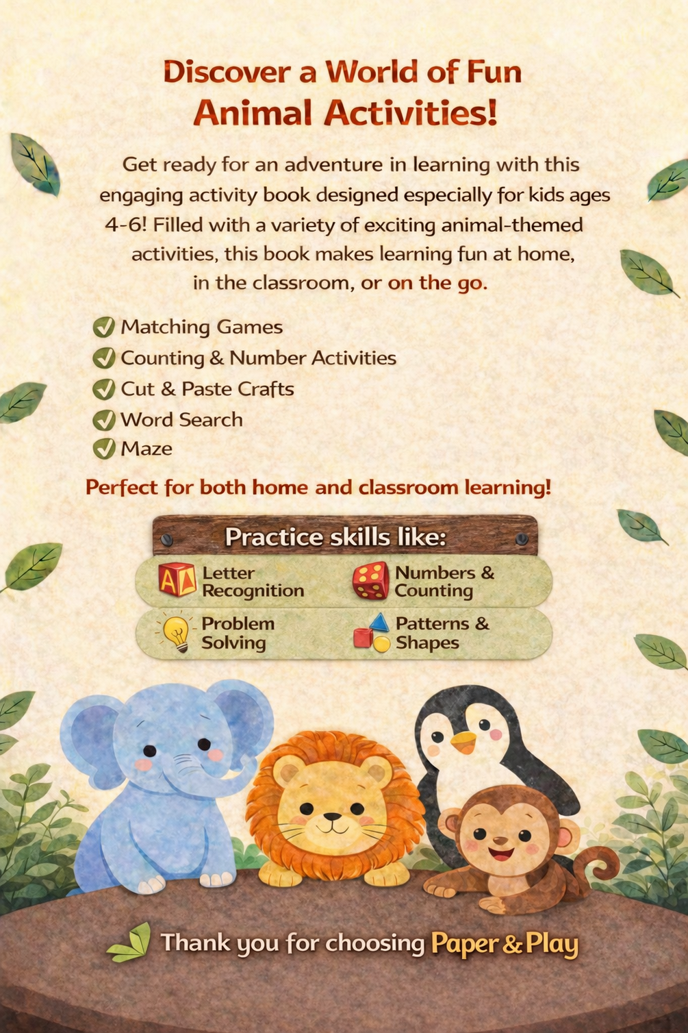 My Animal Activity Book