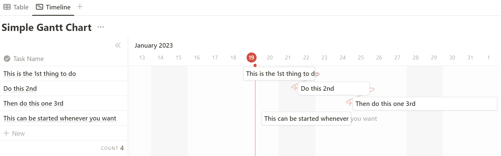New Simple Notion Gantt Chart - Paul Hopgood