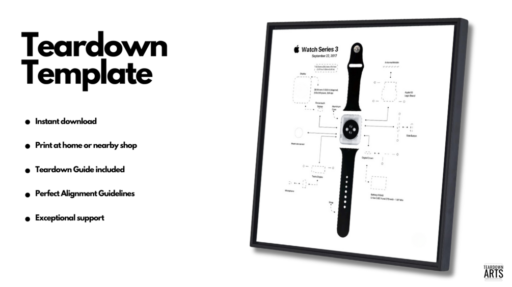Apple Watch Series 3 Teardown Template Download