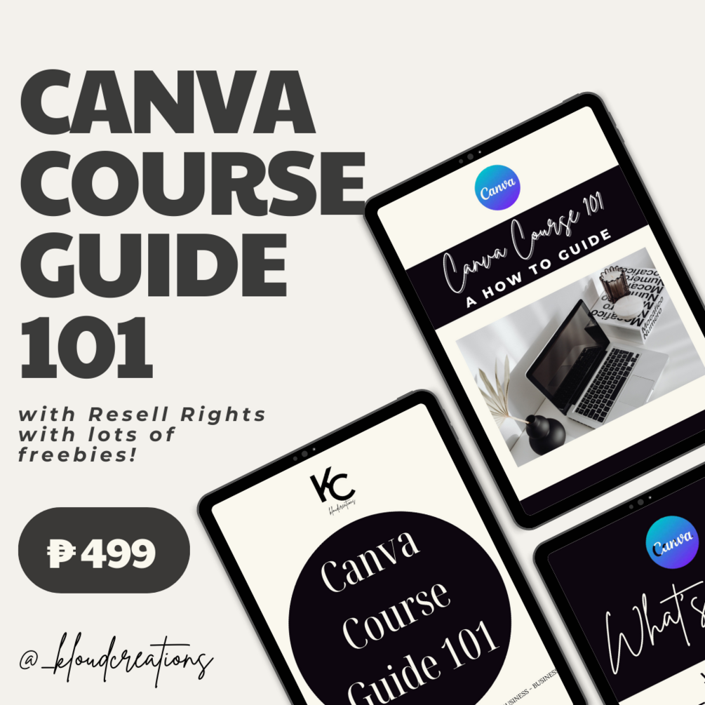 Canva Course Guide 101 with Resell Rights!