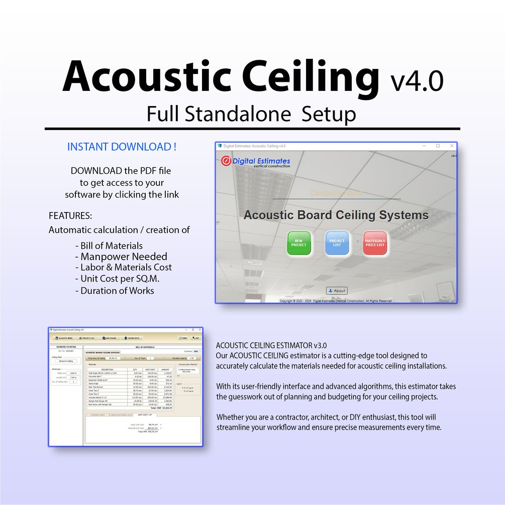Acoustic Ceiling Estimator v4.0