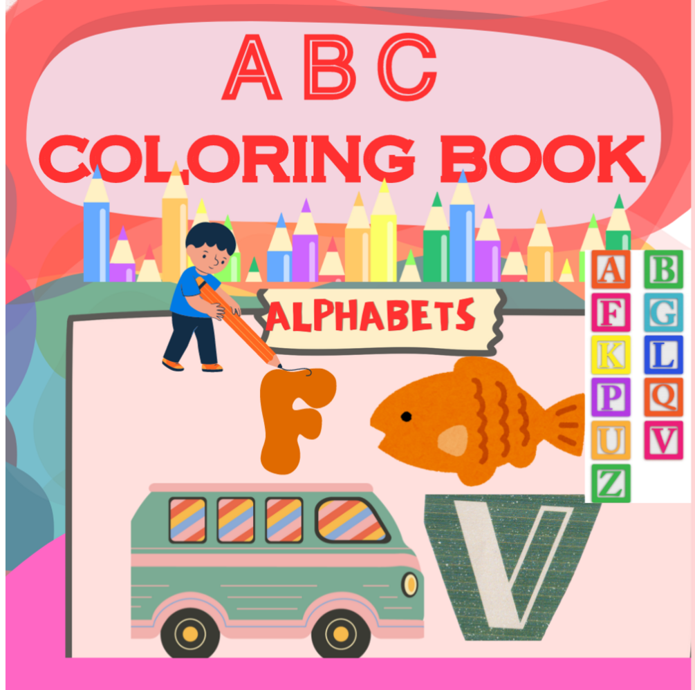 26 Alphabet objects Coloring Pages | Printable ABC coloring Book | Fun ...