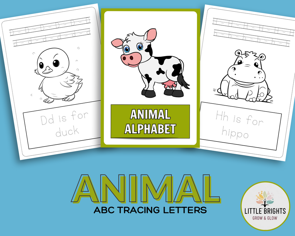 My ABC Tracing Letters Booklet | Fun Animal Alphabet Tracing Worksheets ...
