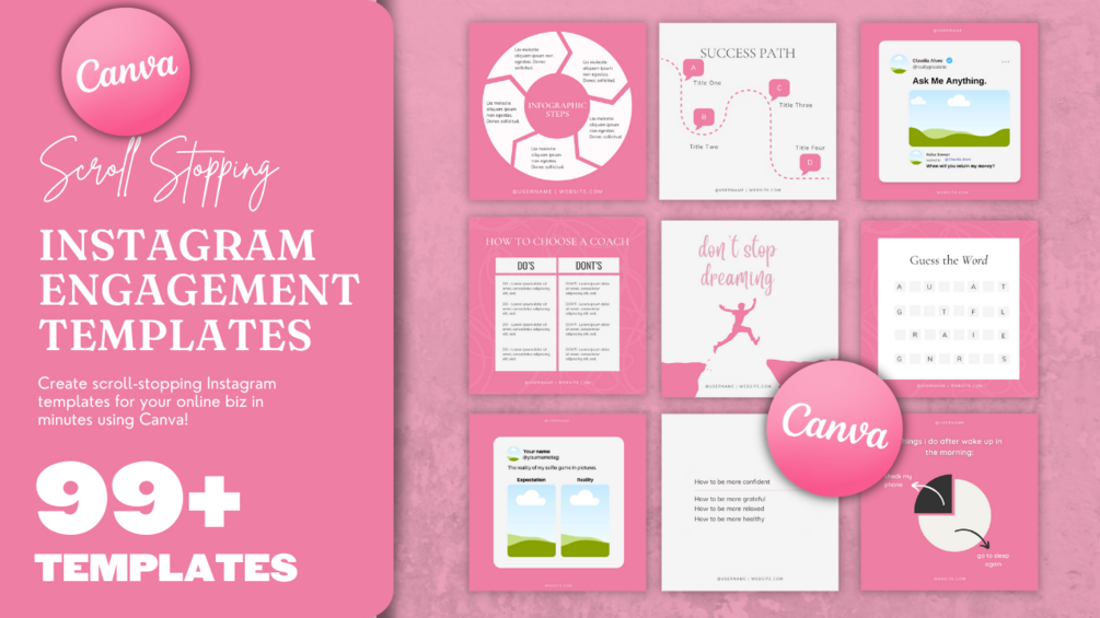 99+ Canva Engaging Templates designed for Coaches, Course Creators ...