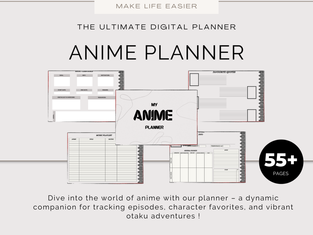 Anime Digital Planner