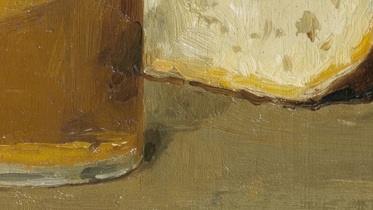 Still life by Albert Anker