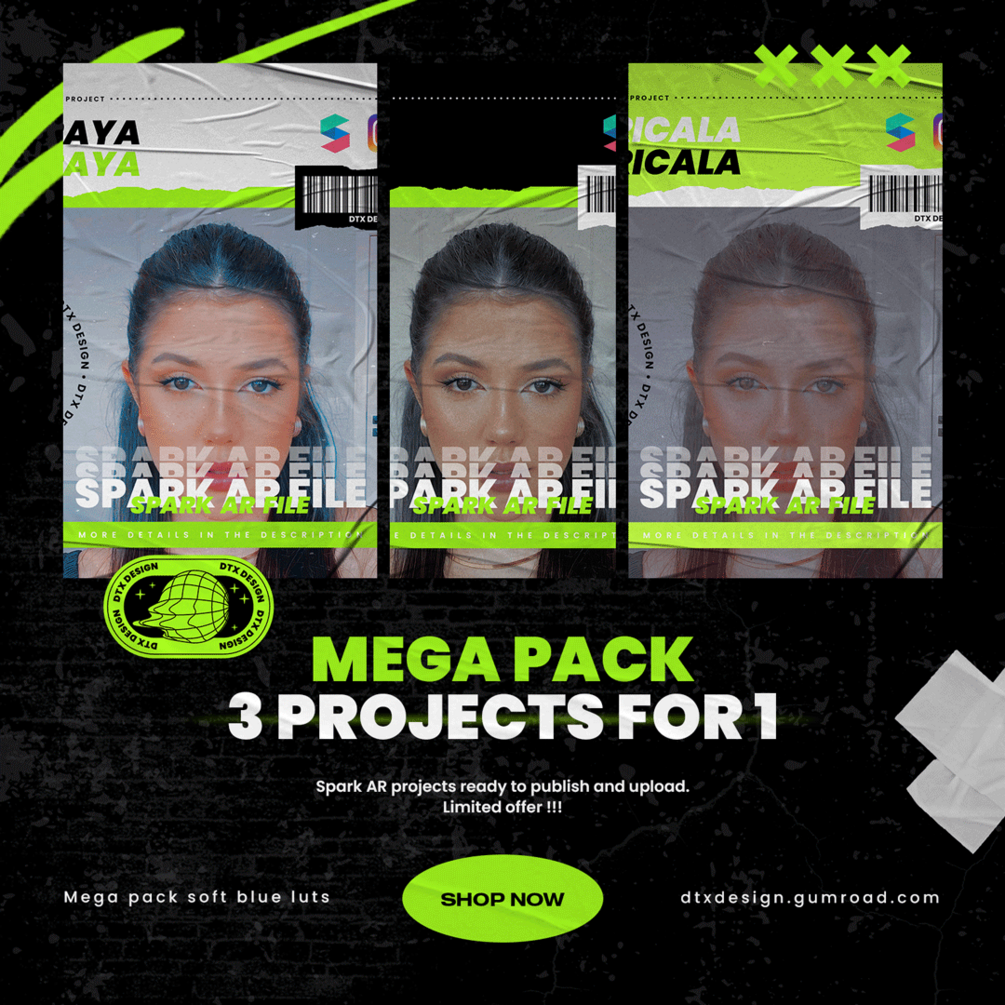 MEGA PACK SOFT BLUE LUTS | 3X1