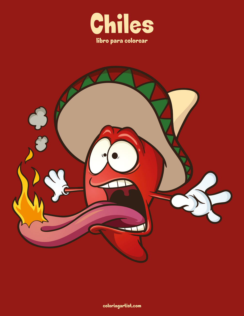 Chiles libro para colorear