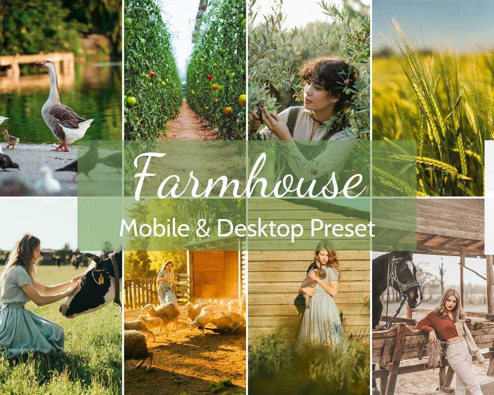 Farmhouse Lightroom Presets, Country Presets, Village Preset, Autumn ...