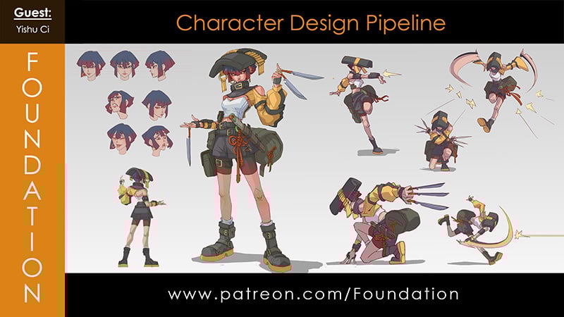 Last Day - Character Design Pipeline with Yishu Ci - Foundation Patreon