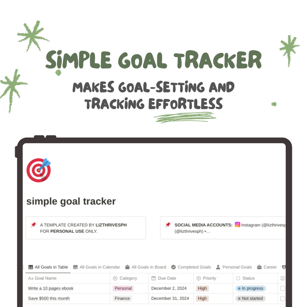 Simple Goal Tracker