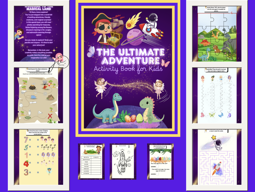 THE ULTIMATE ADVENTURE (Activity Book for Kids) by JVCreatives
