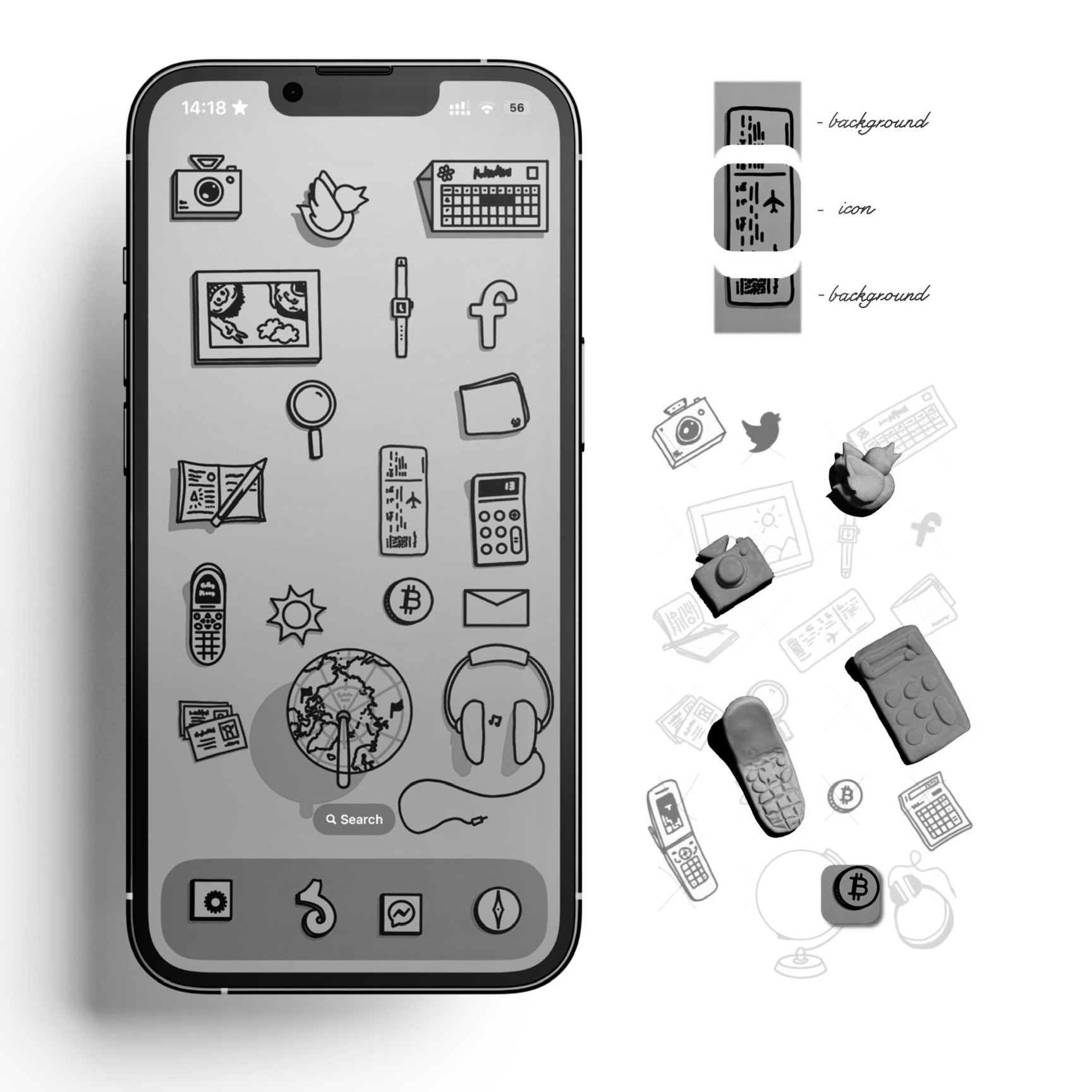 The Messy Desk icons iPhone