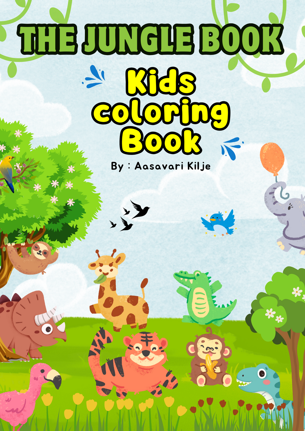 THE JUNGLE COLORING BOOK