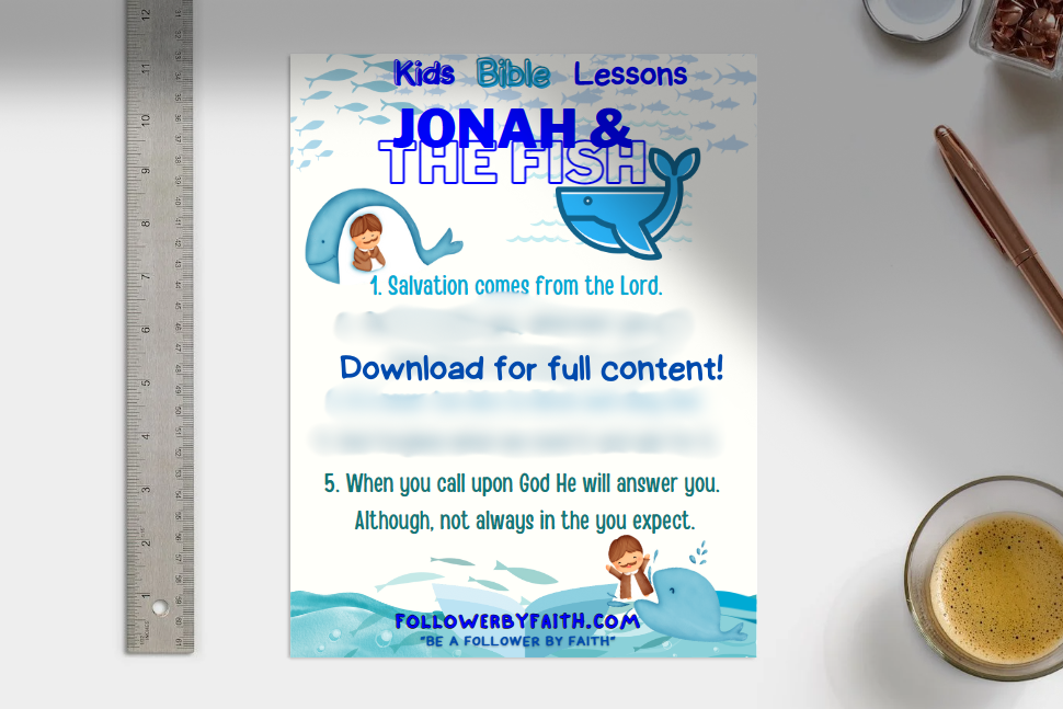 Kids Bible Lessons: Jonah and the Whale (Big Fish)