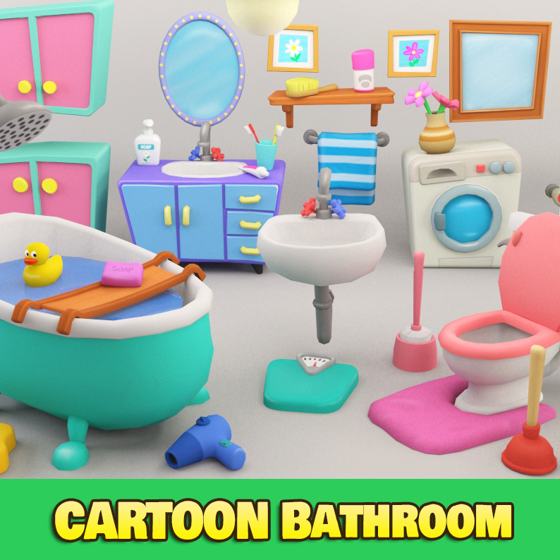 Cartoon Bathroom Package