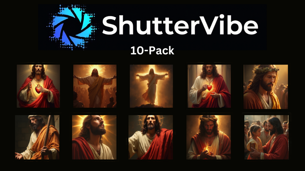 Set of 10 Inspirational Religious Images – Jesus Christ