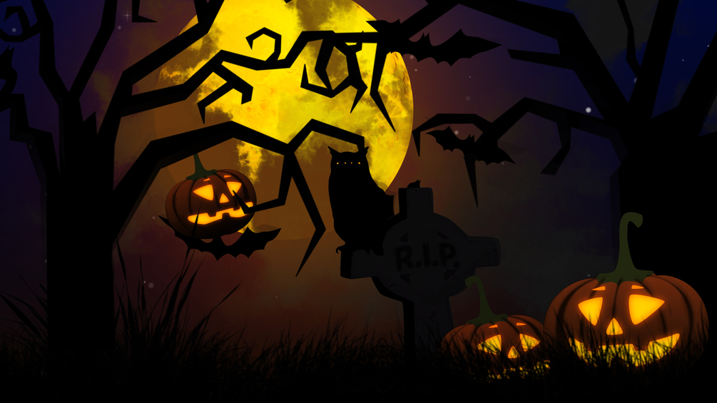 Cartoon Halloween Background Animation - Free Stock Footage, Copyright ...