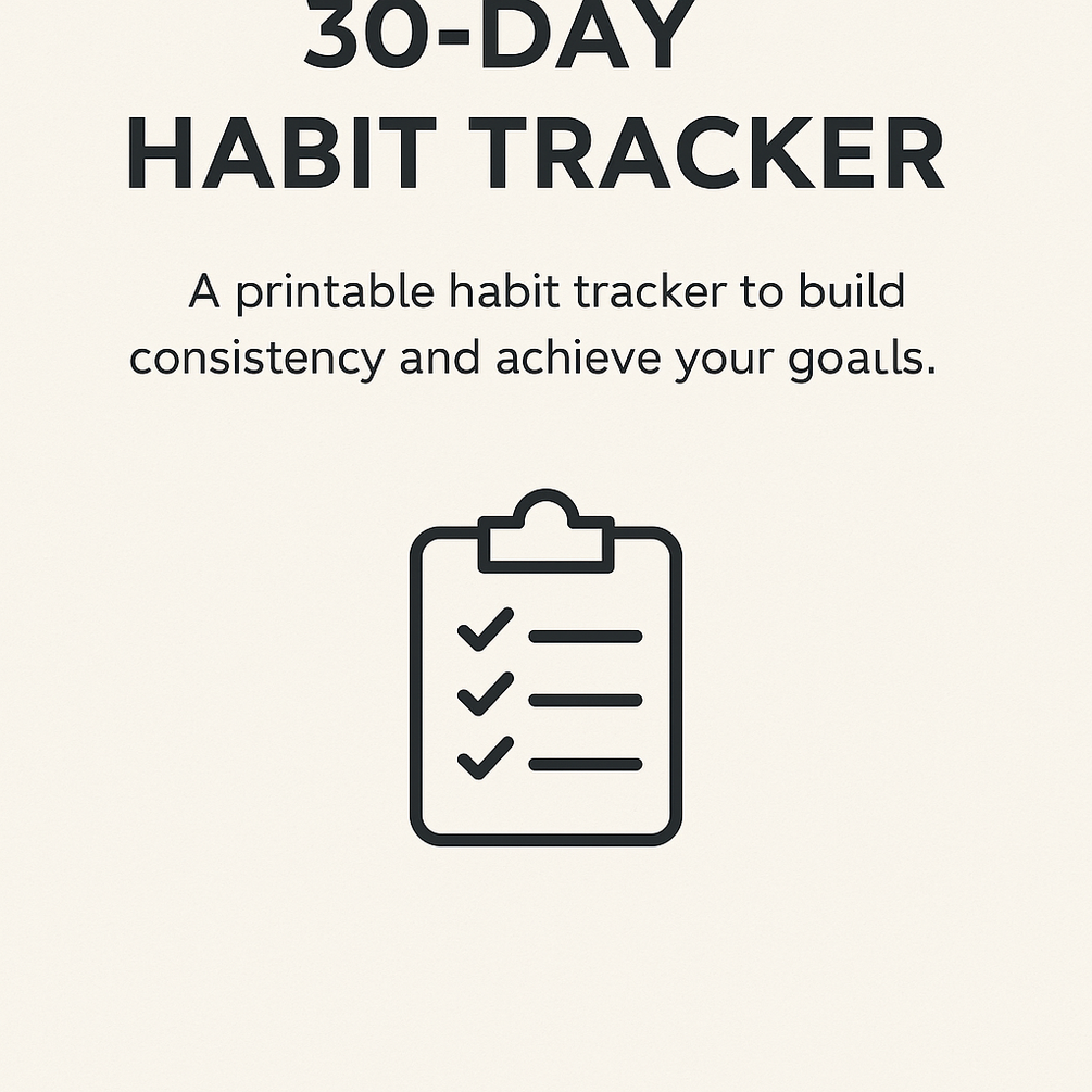 30-Day Focused Life Planner – Printable PDF