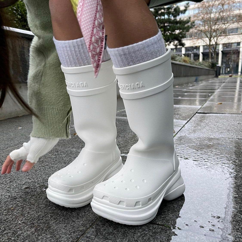 Shoes | Balenci X Crocs Rain Boots