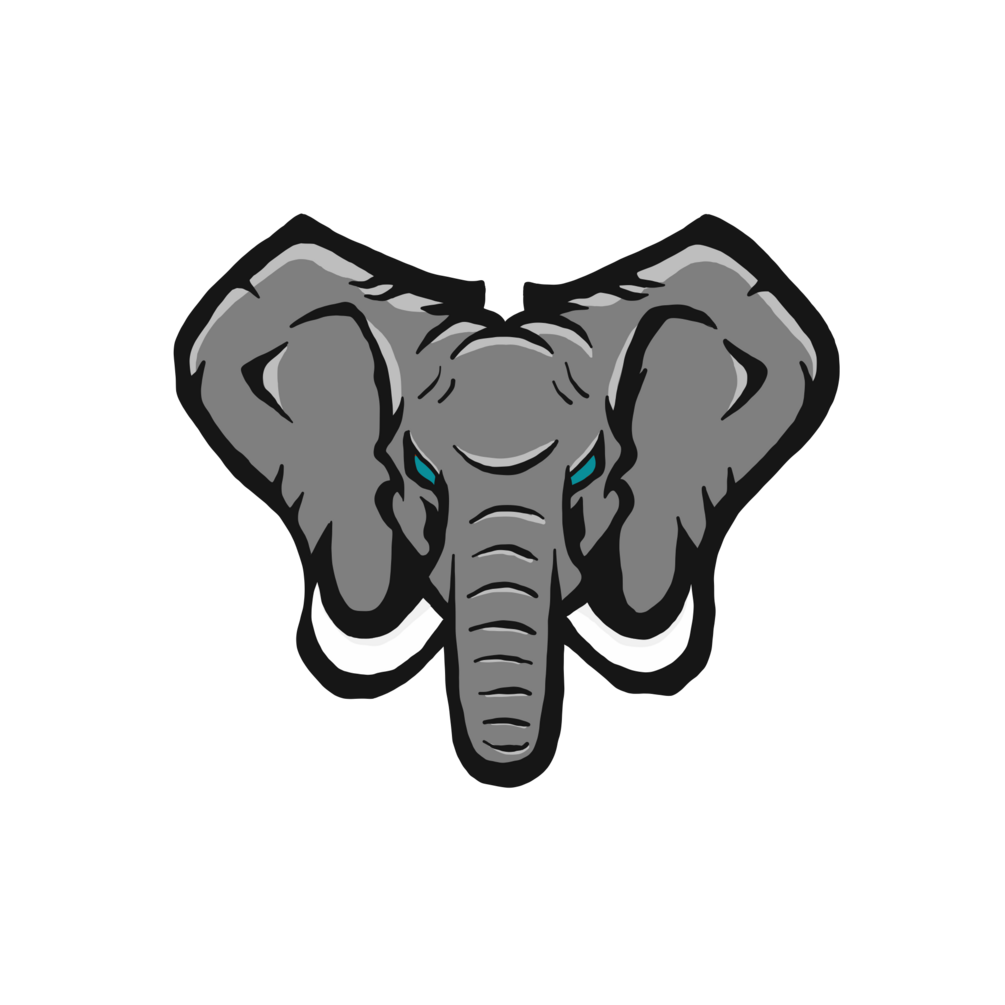 Badass Elephant Illustration