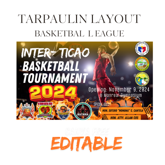 TARPAULIN for Basketball League