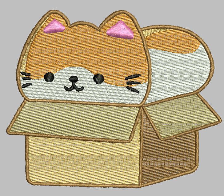 EMBROIDERED DSIGEN FUNNY CAT