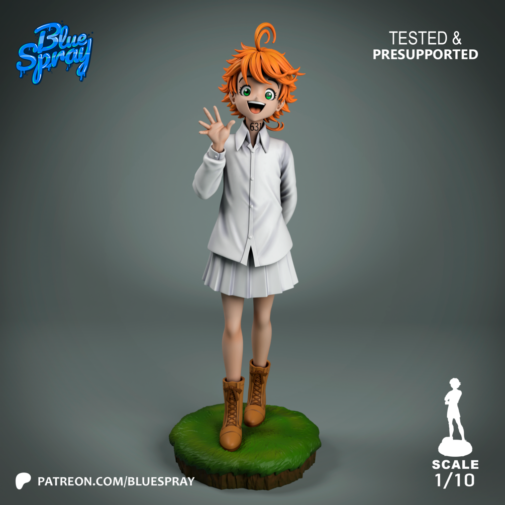 Emma Sculpture (The Promised Neverland ) - BlueSpray3D Models