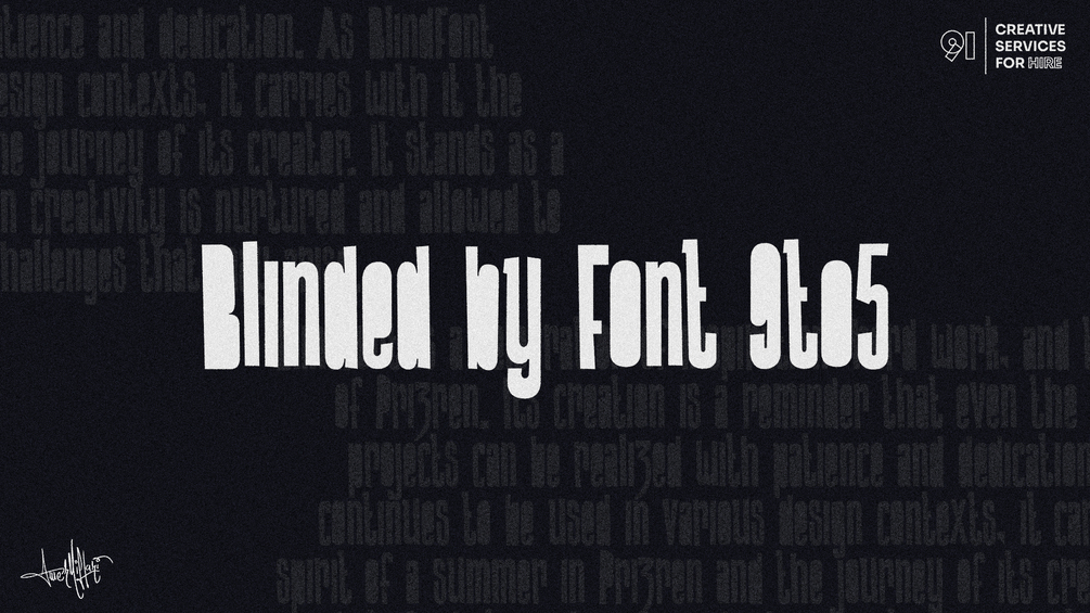 Blind Font