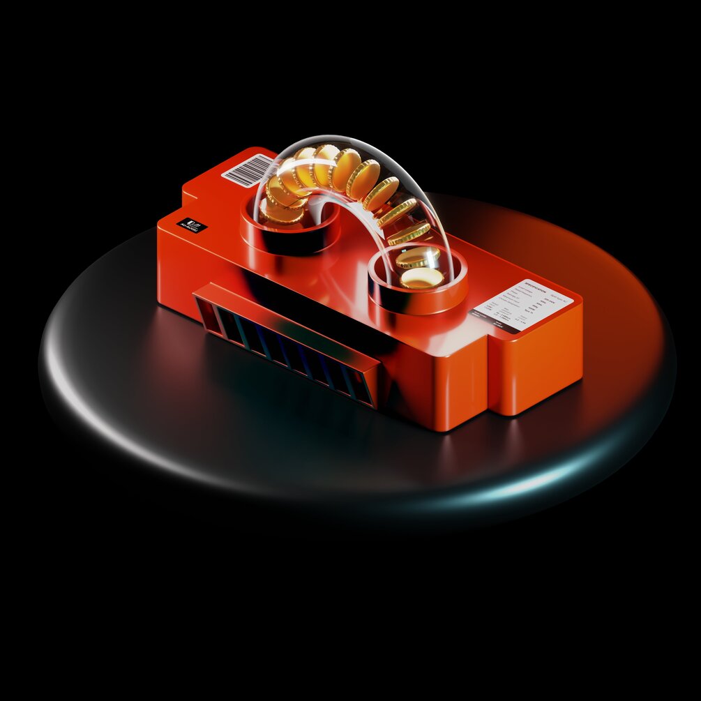 Futuristic Coin Transporter 3D Model