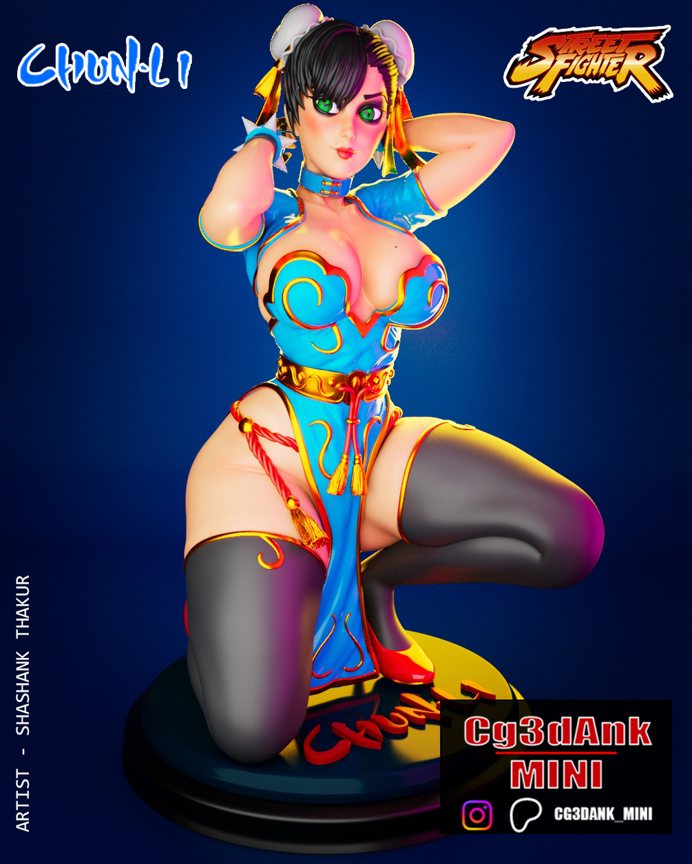 CHUNLI (FAN ART) STL for 3d printing