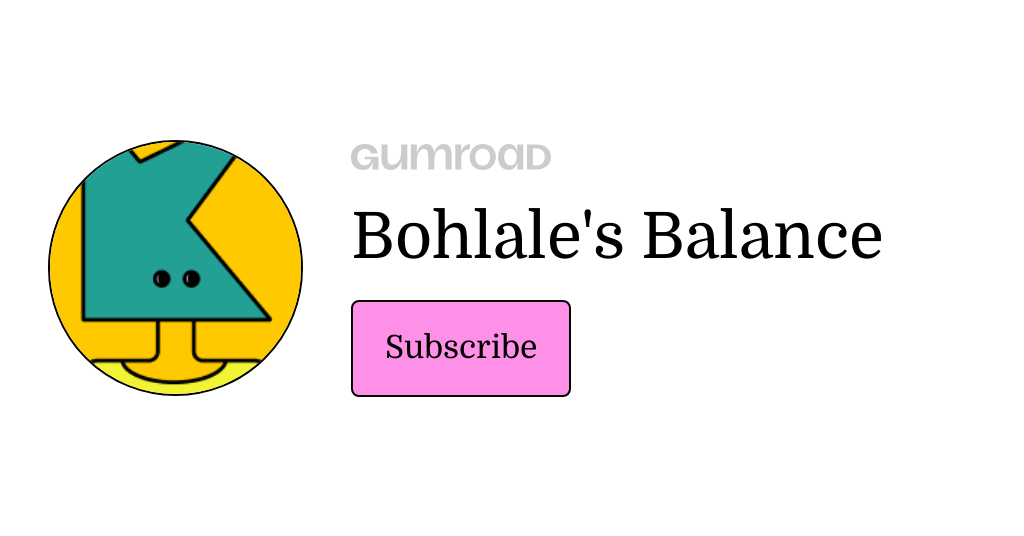Bohlale's Balance