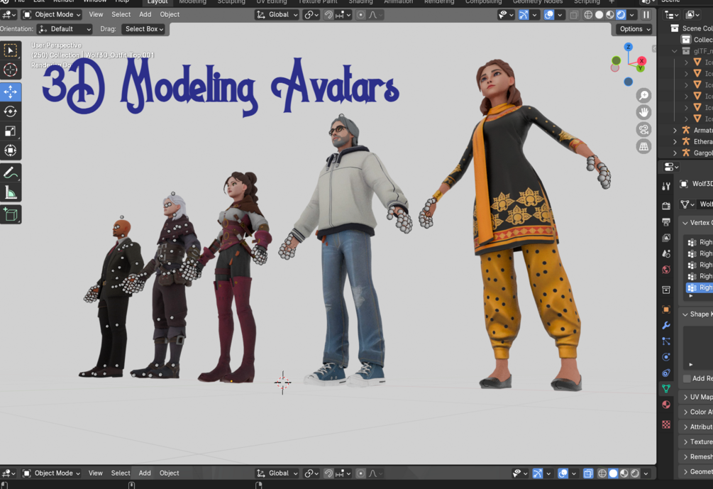3D Modeling Avatars