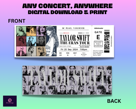 Taylor Swift - The Eras Tour - Personalized Customizable Souvenir ...