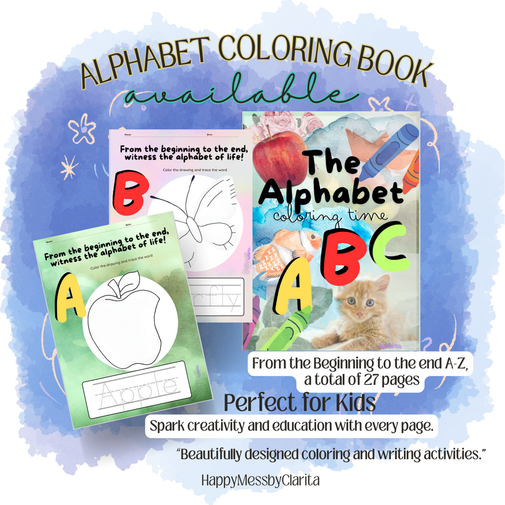 Alphabet Coloring & Writing Book for Kids