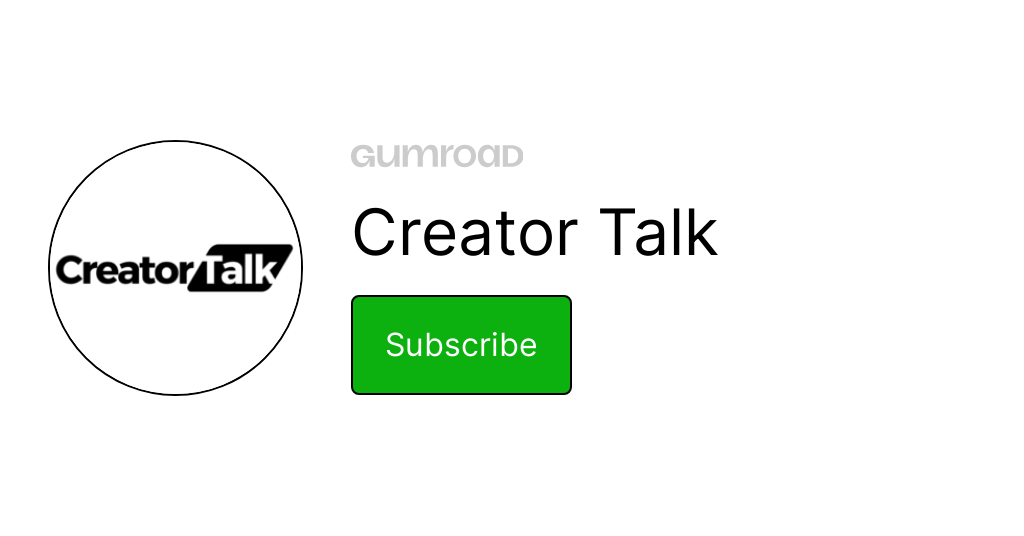 Creator Talk