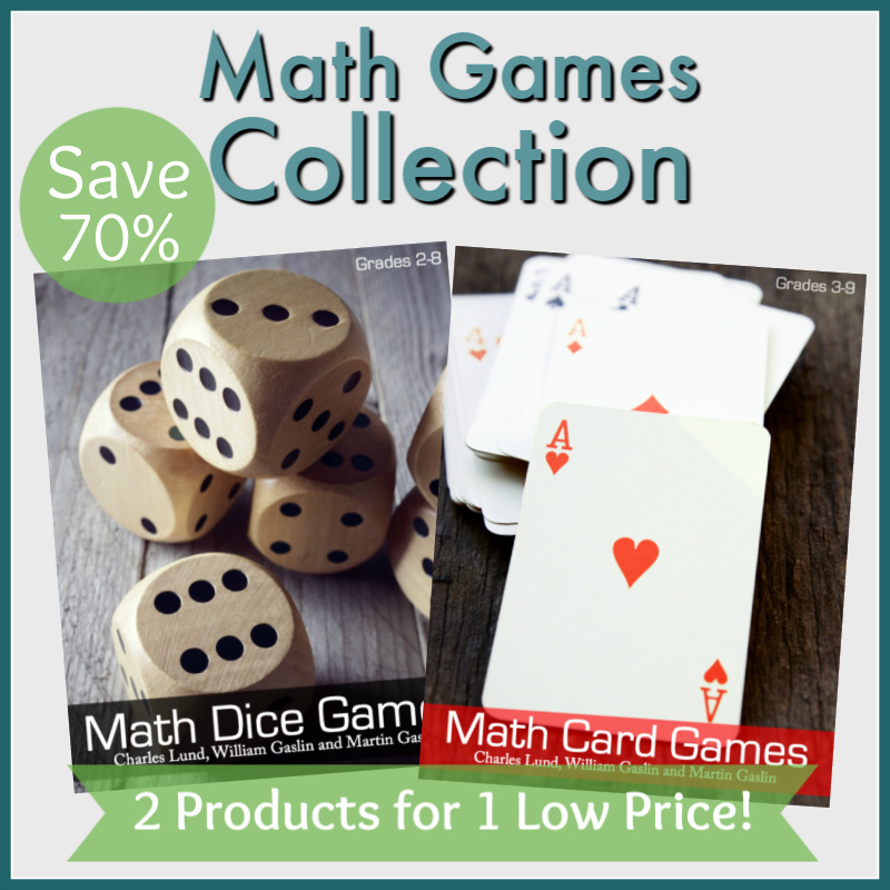 Math Card & Dice Games Collection