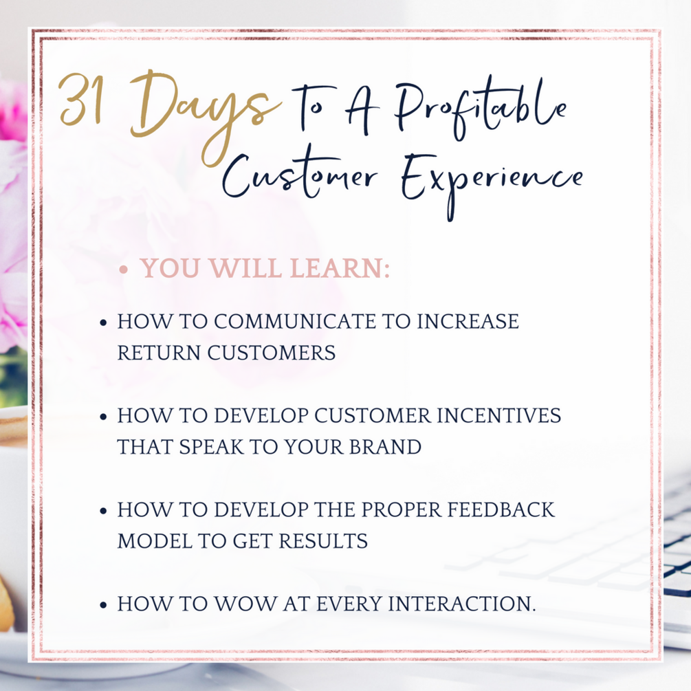 31 Days To A Profitable Customer Experience