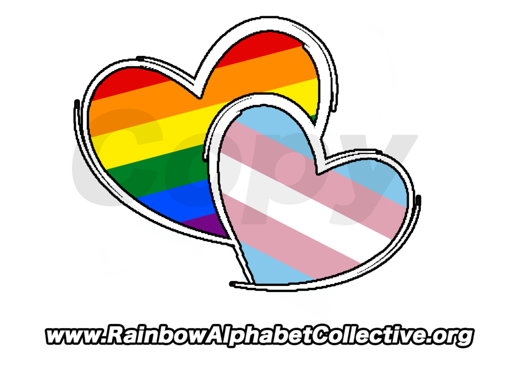 Rainbow Alphabet Collective Inclusive Hearts PNG