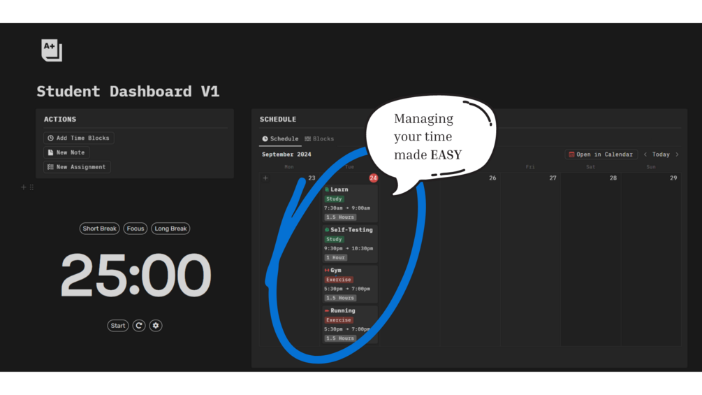 Student Dashboard V1