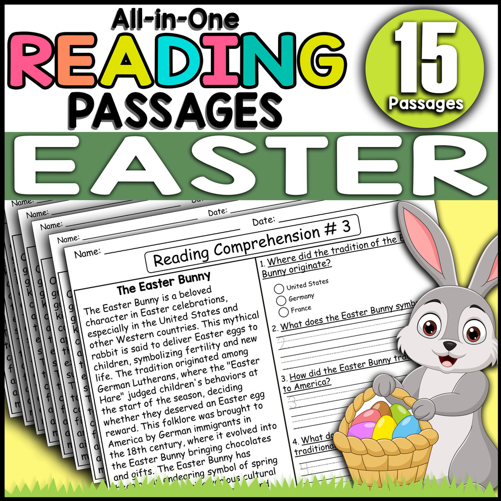 Easter Reading Comprehension Passages and Questions