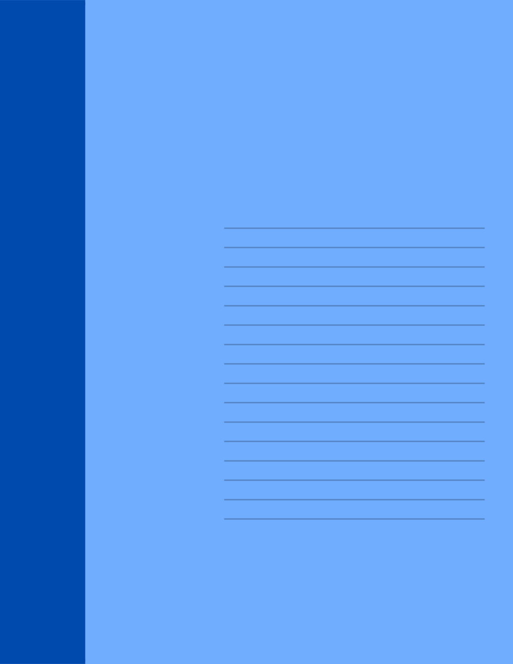 Blue Coloured Lined Notebook