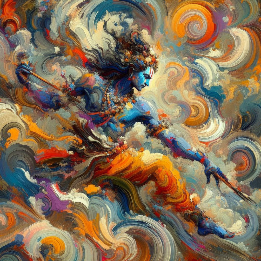 🎨 Divine Depictions: Abstract Expression Images of Gods 🌟