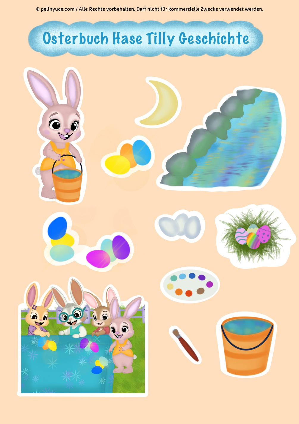 Osterzauberbuch Hase Tilly (1 Seiten)