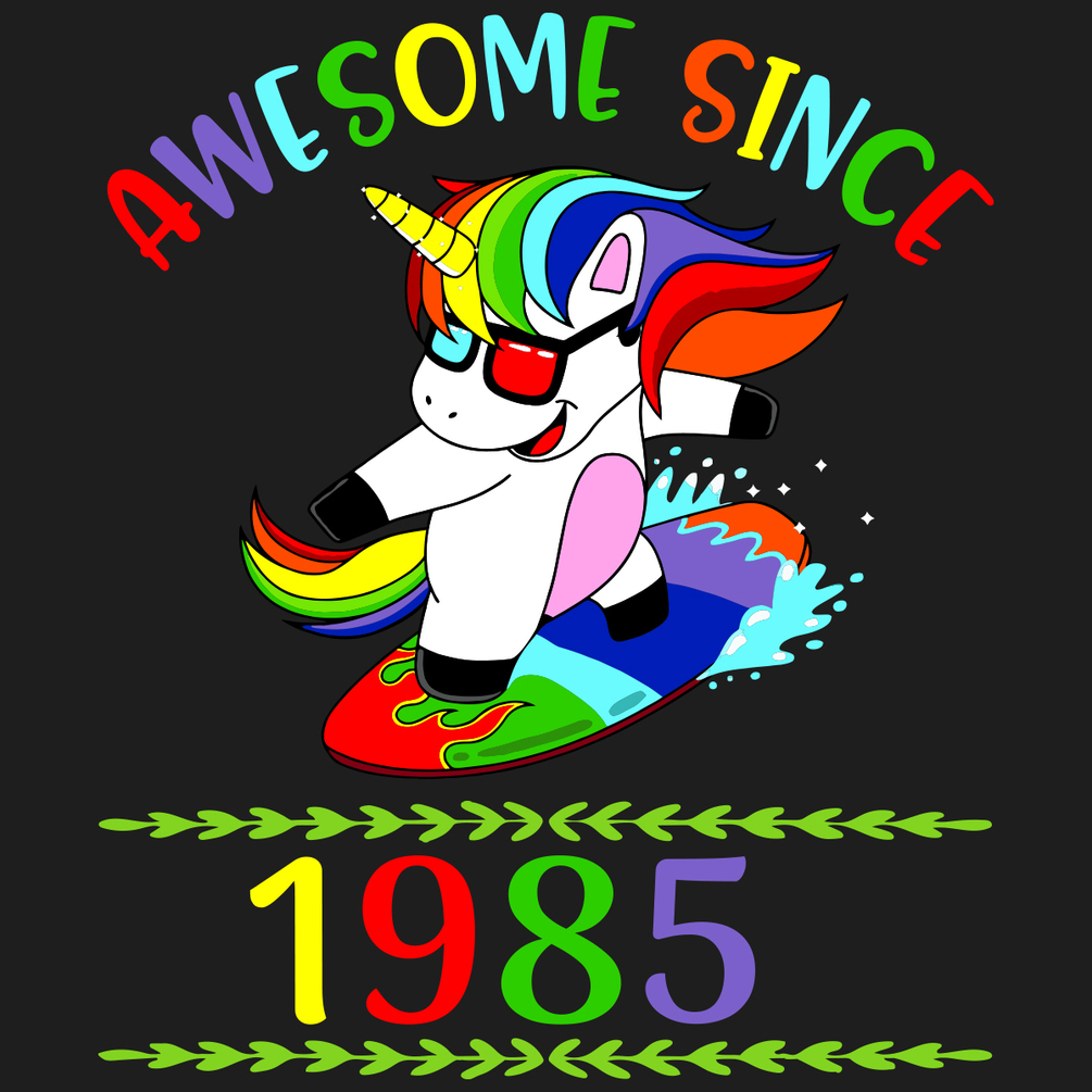 Awesome Since 1985 Birthday Svg
