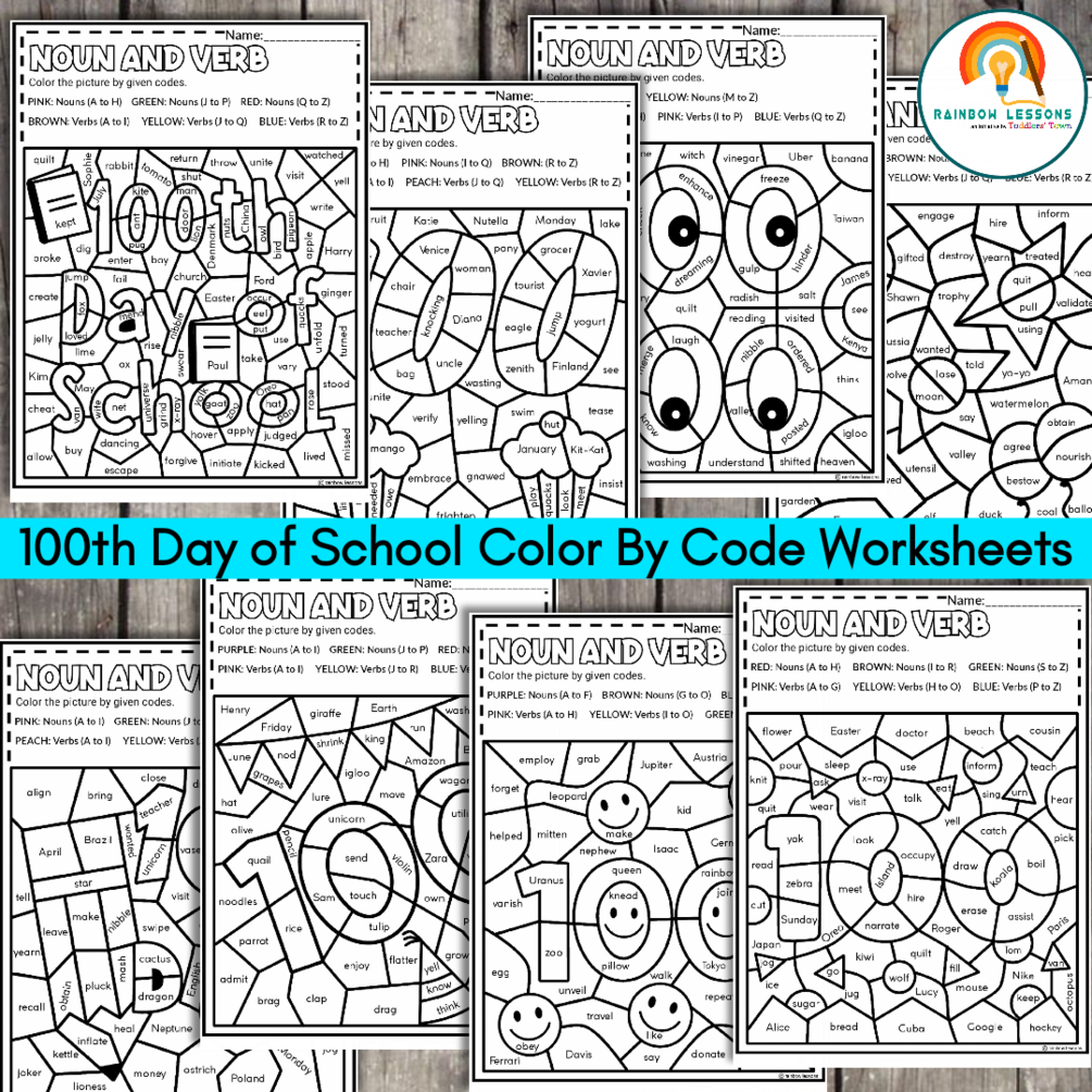 100th Day of School Activities | 100th Day of School Coloring Sheets ...