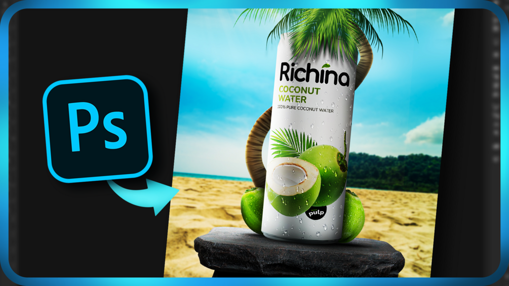 Coconut Water Poster | Photoshop