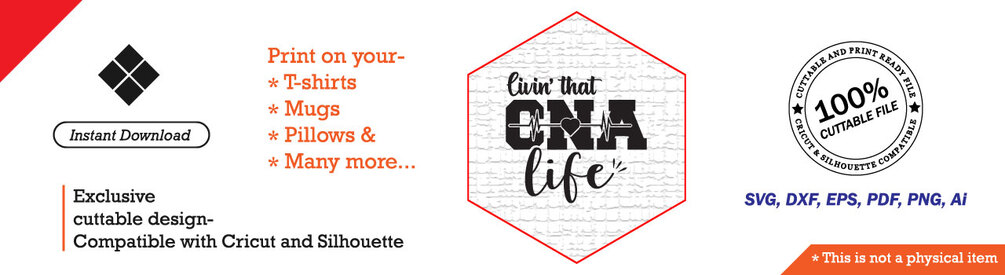 Livin That CNA Life SVG – Certified Nursing Assistant Design for Cricut ...