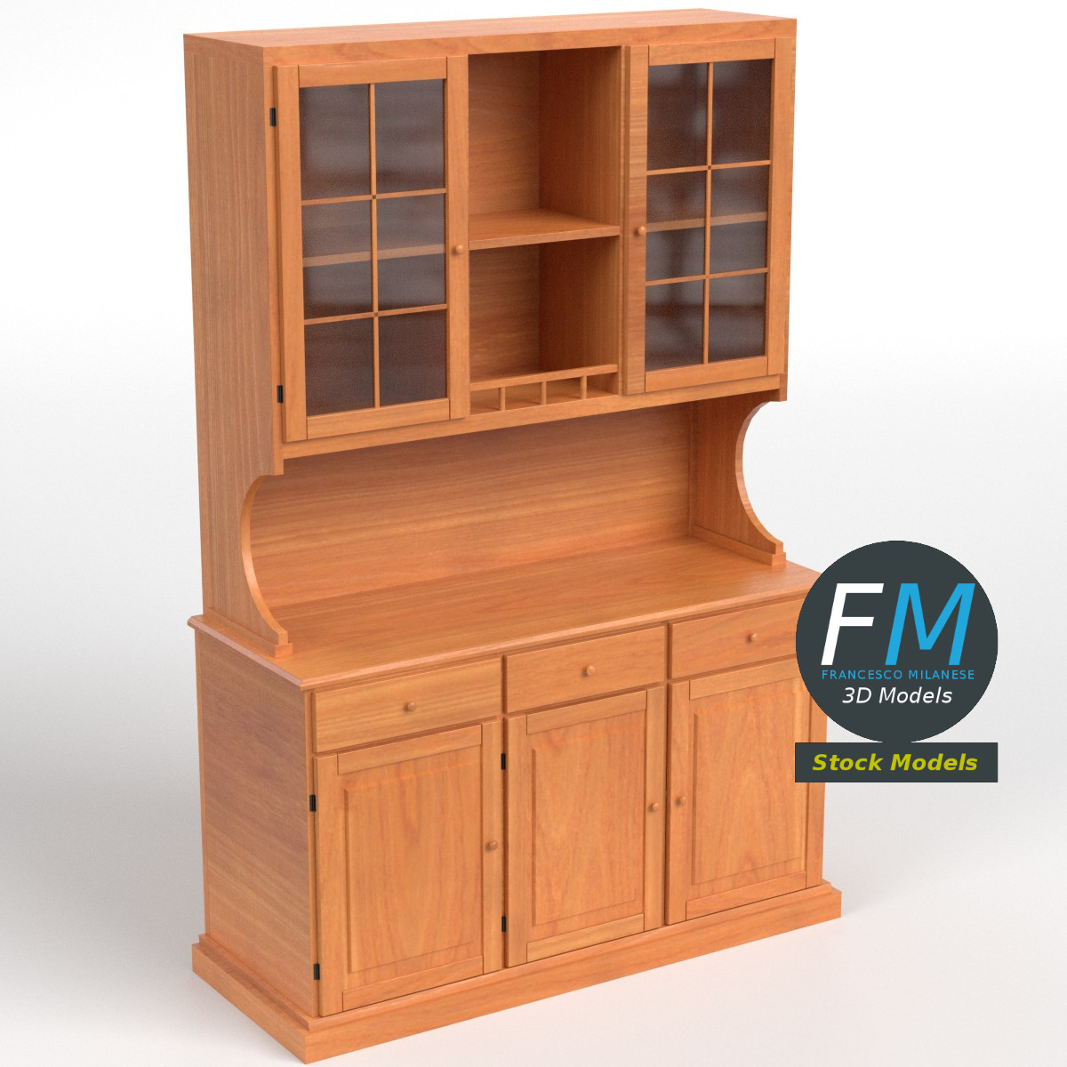 3D MODEL - Kitchen cupboard 2