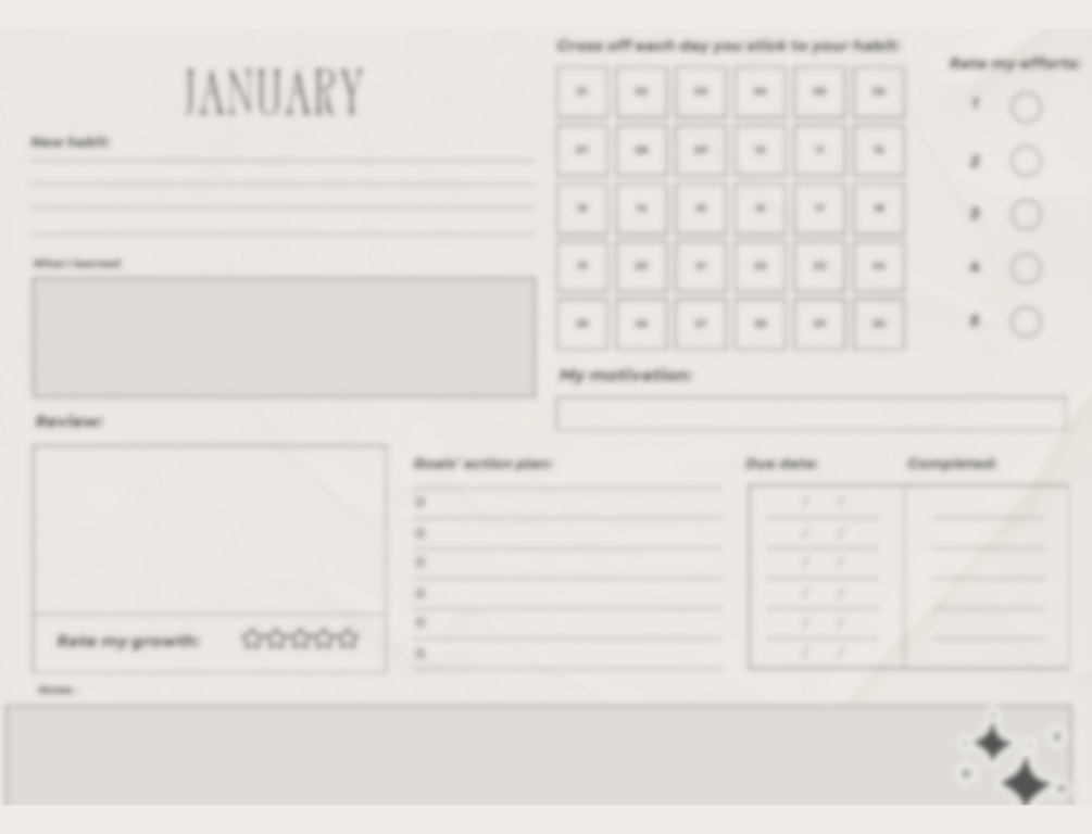 Aesthetic Digital Hyperlinked 2025 Monthly Planner for iPad | GoodNotes ...